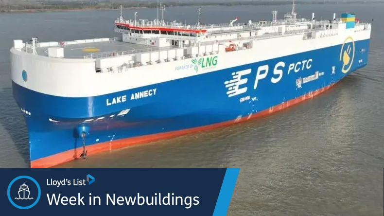 The week in newbuildings: PCTC orderbook hits 181 vessels :: Lloyd's List