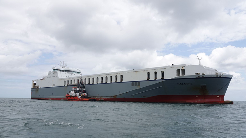 Damaged CldN ro-ro arrives at A&P Falmouth ship repair berth :: Lloyd's ...
