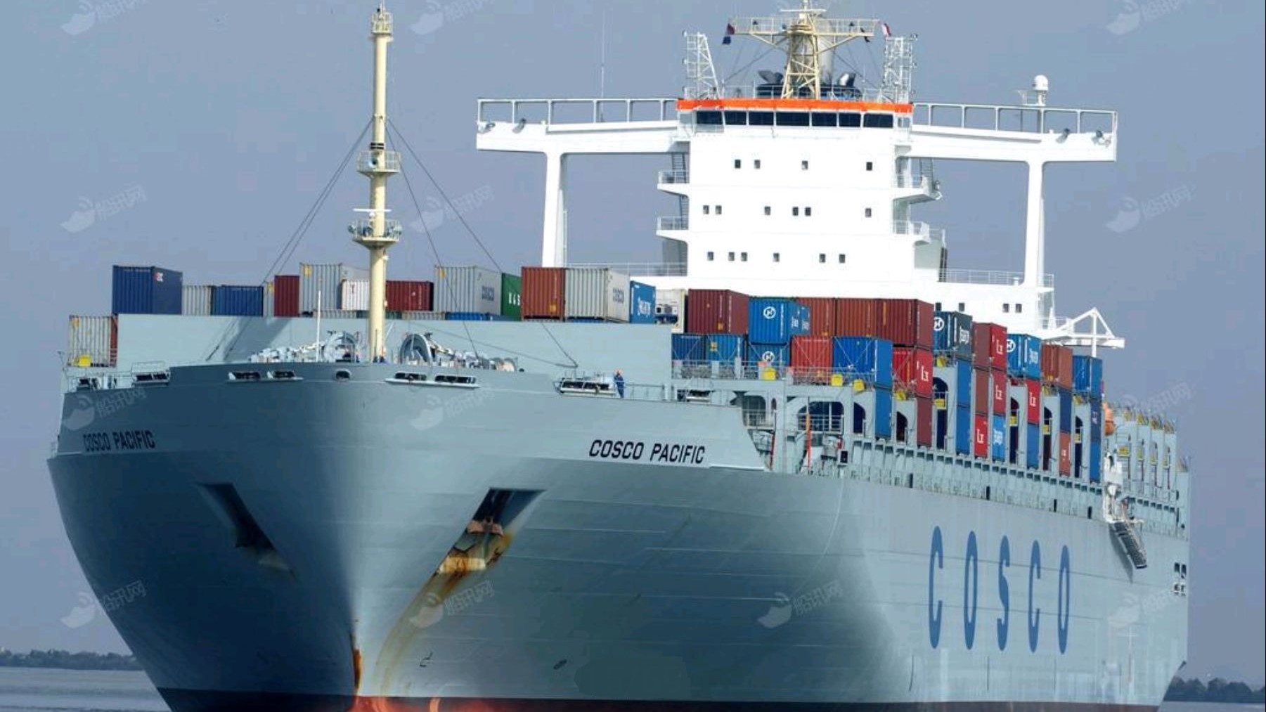 Cosco boxship hit by blaze off India :: Lloyd's List
