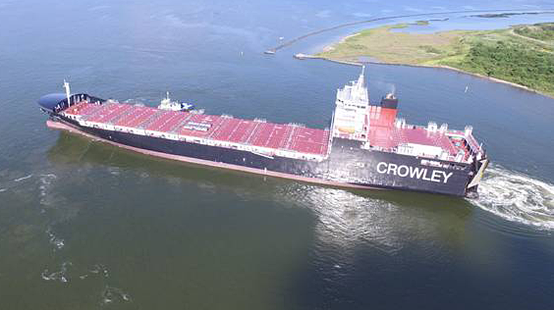 Crowley takes delivery of LNG-fuelled con-ro vessel :: Lloyd's List
