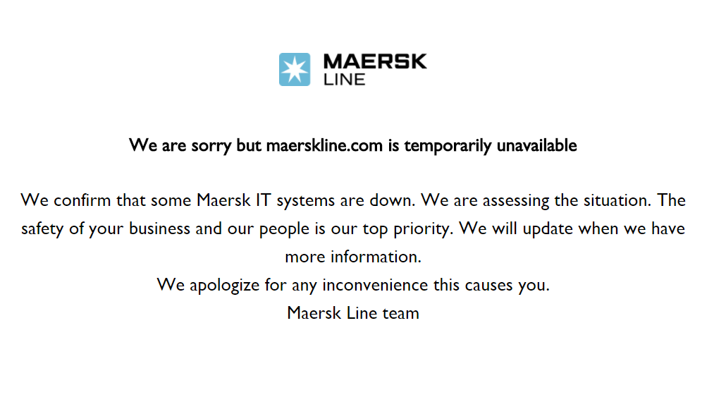Maersk contains cyberattack effects :: Lloyd's List