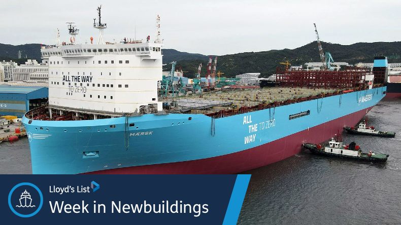 The week in newbuildings: First Maersk alt-fuel ULCS launched as dual ...